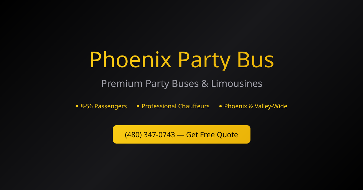 Phoenix Party Bus Rentals | #1 Party Bus, Limo & Coach Bus Service